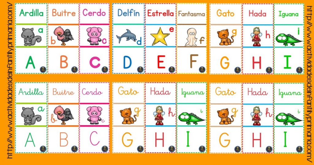Estupendo Juego de Dominó para practicar el abecedario - Actividades de ...