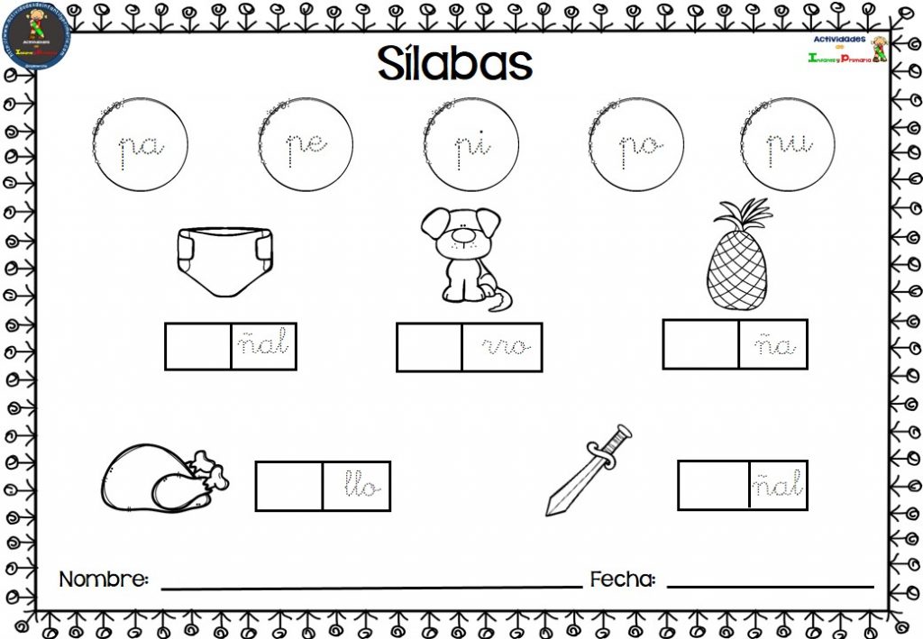 Colección de fichas para trabajar las Sílabas (13)