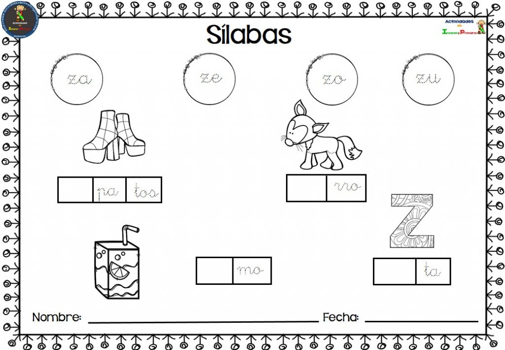 Colección de fichas para trabajar las Sílabas (19)
