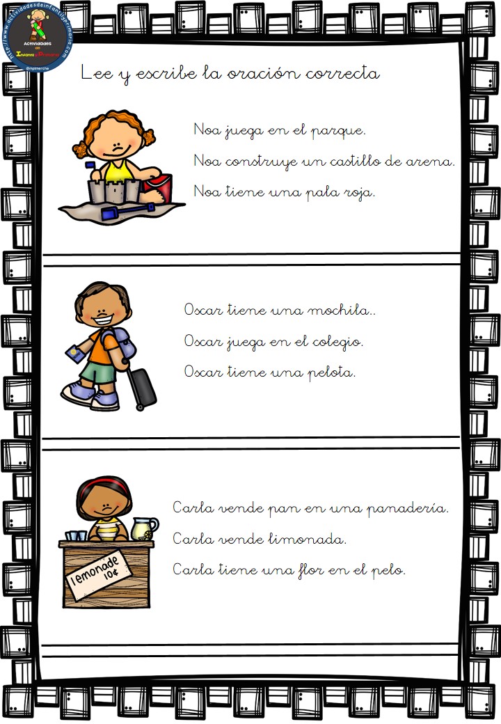 Comprensión de Oraciones (3)