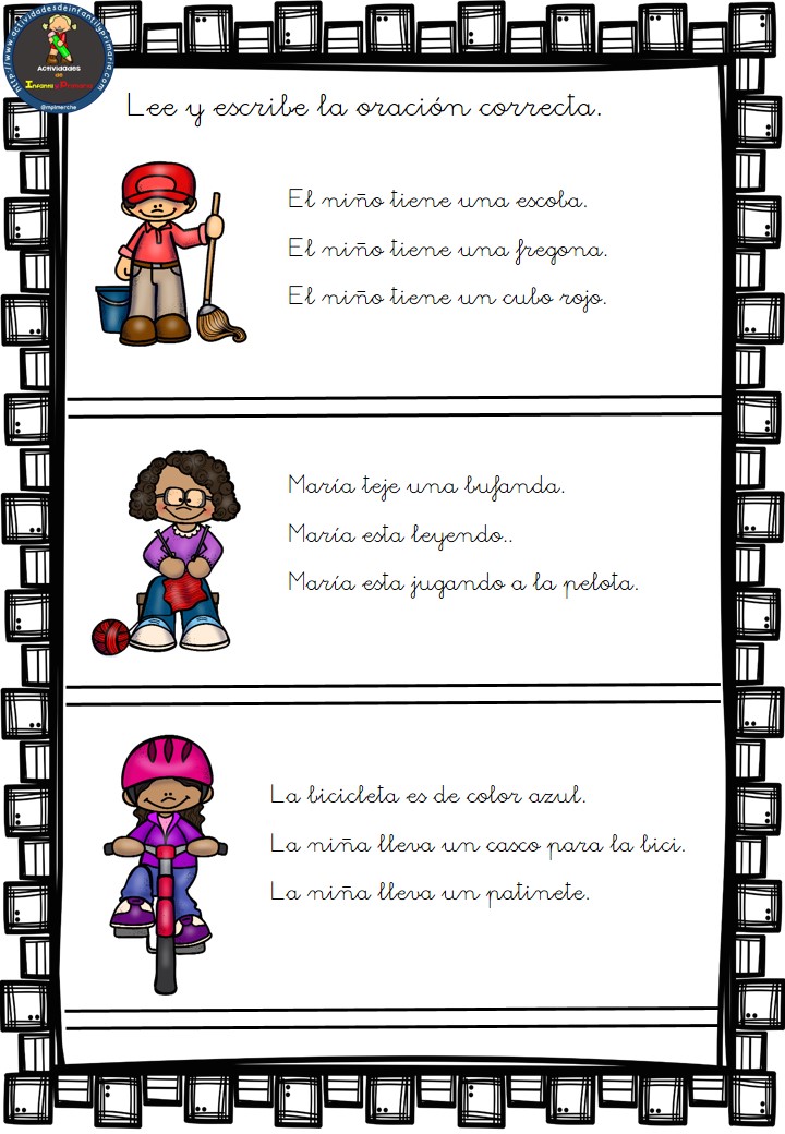 Comprensión de Oraciones (4)