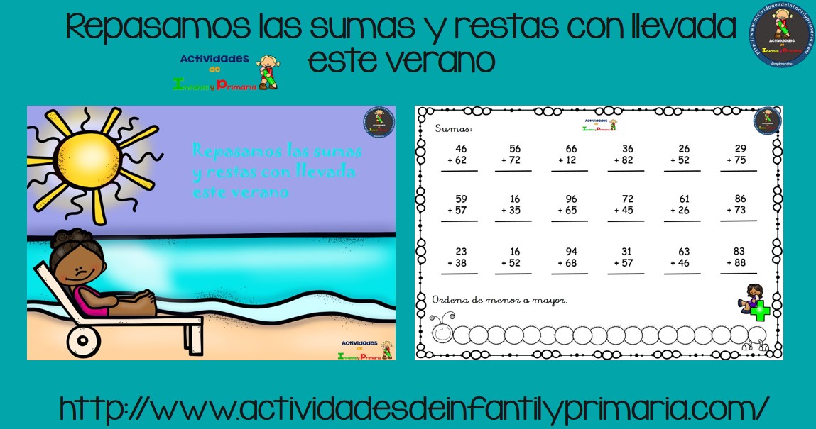 Hojas De Restas Para Verano Fichas Para Vacaciones