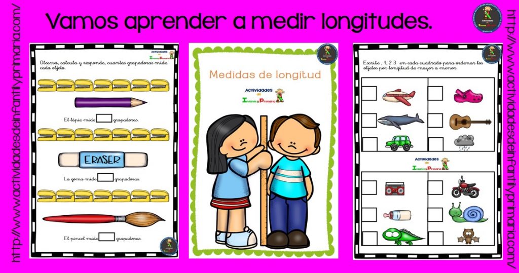 Vamos aprender a medir longitudes - Actividades de infantil y primaria