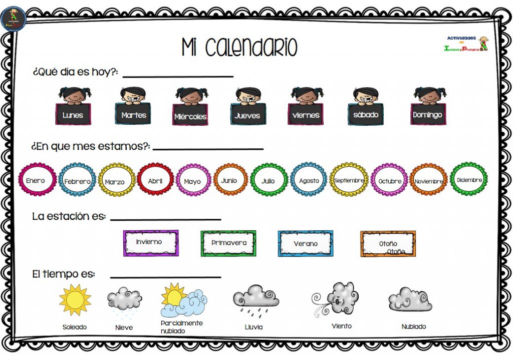 Aprendemos a leer el calendario (1)