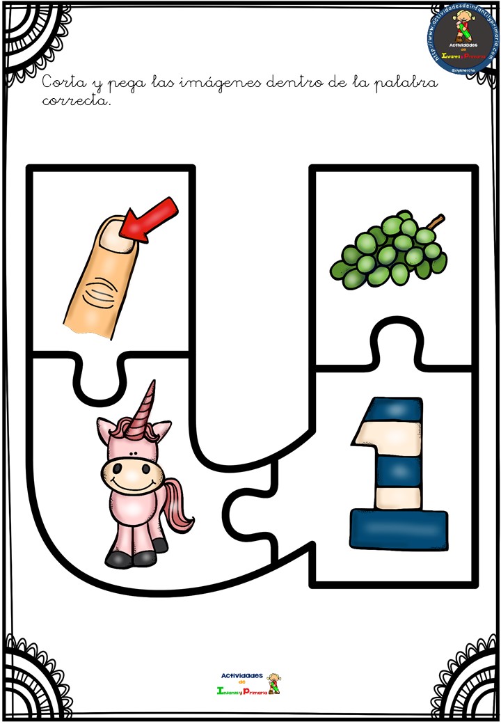 Rompecabezas De Las Vocales Vowels Puzzle Las Vocales Preescolar ...