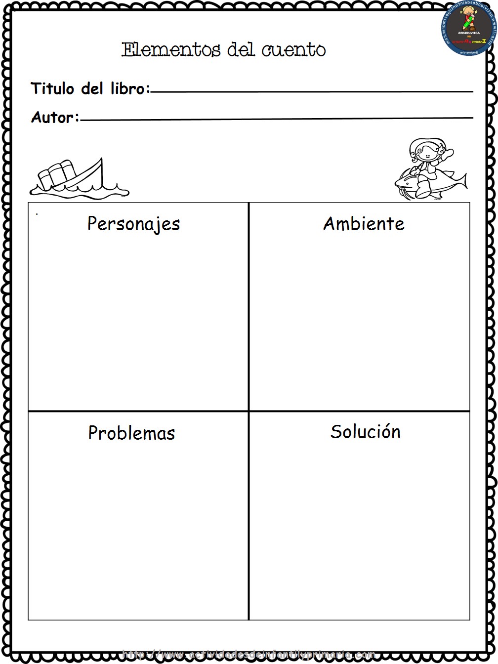 Colección de fichas para trabajar la descripción de un cuento (5)