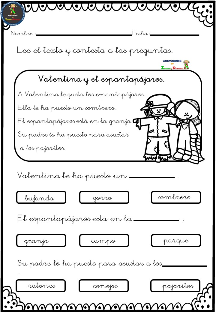 Nuevas Fichas Comprensión Lectora (3) 4BA