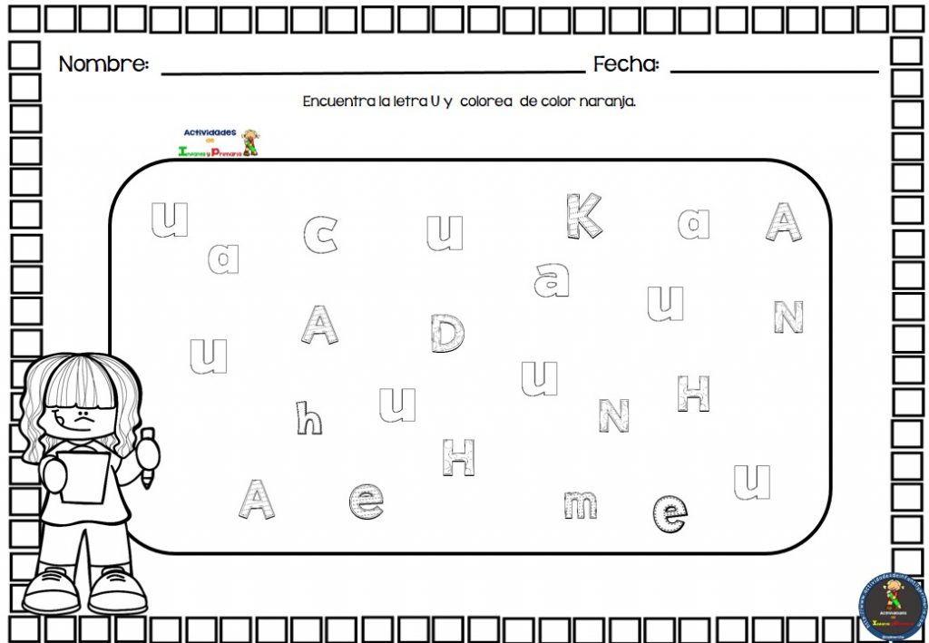 Colección de fichas para trabajar las vocales. vocal U (1)