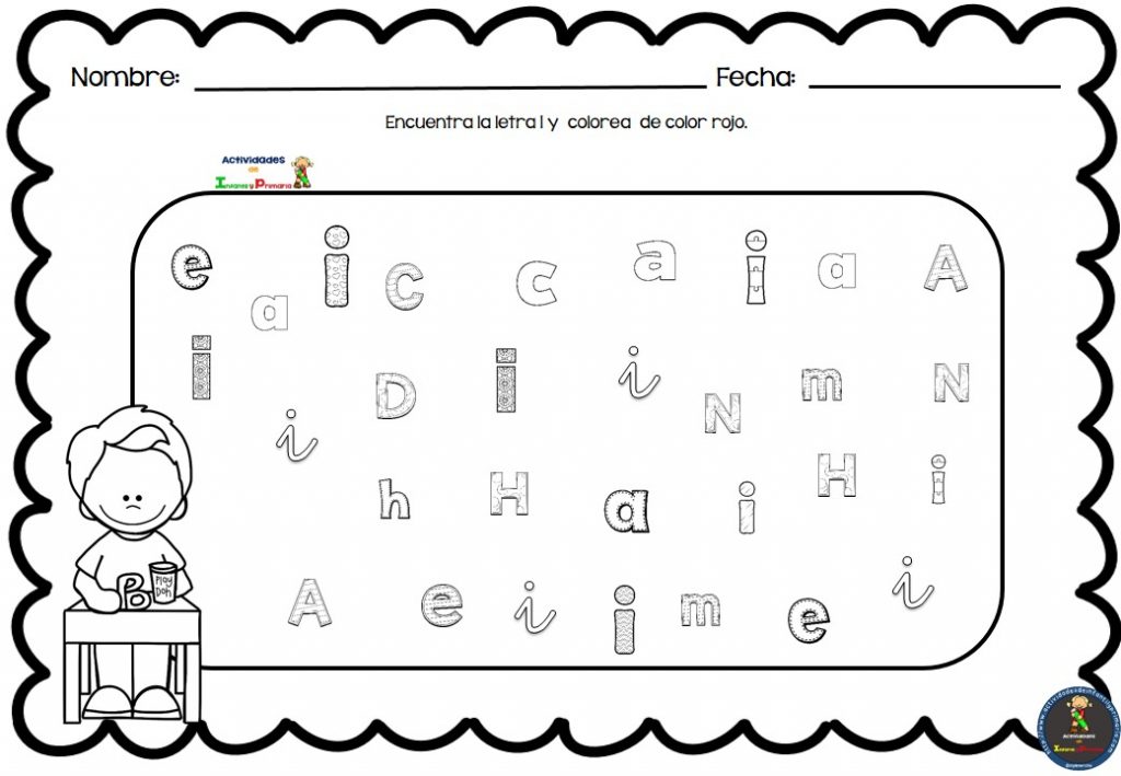 Colección fichas para trabajar las vocales. Vocal I (1)