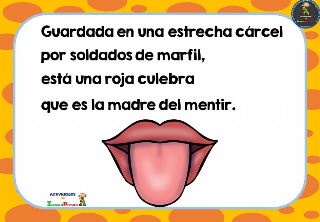 Tarjetas Adivinanzas El Cuerpo Humano Aprender Jugando