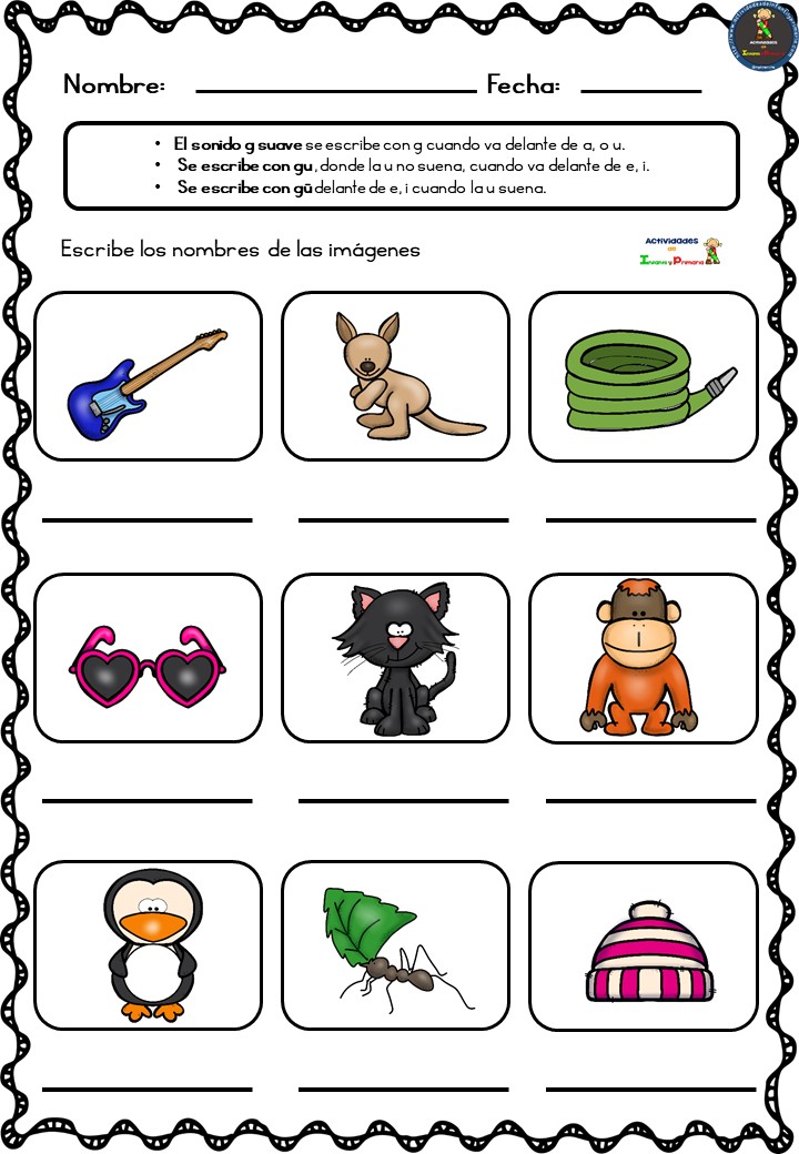 Actividades para trabajar el sonido J y G (1)