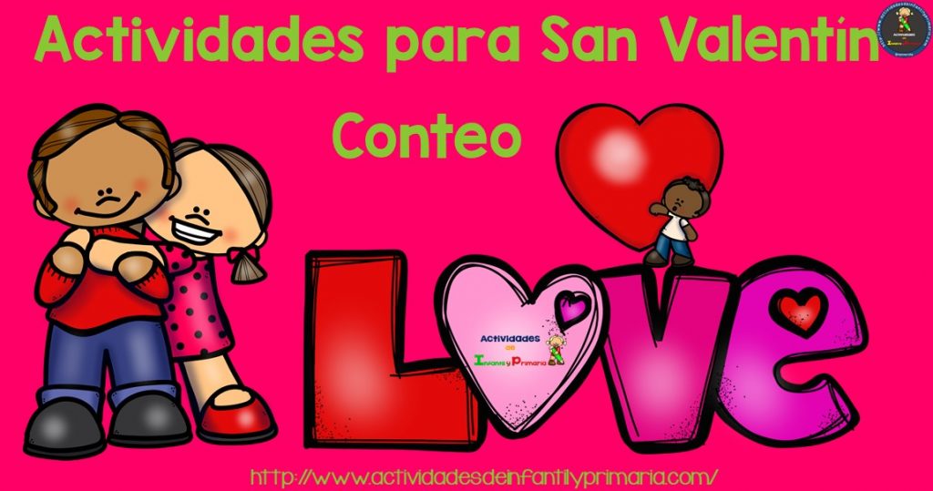 Actividades para San Valentín - Conteo - Actividades de infantil y primaria