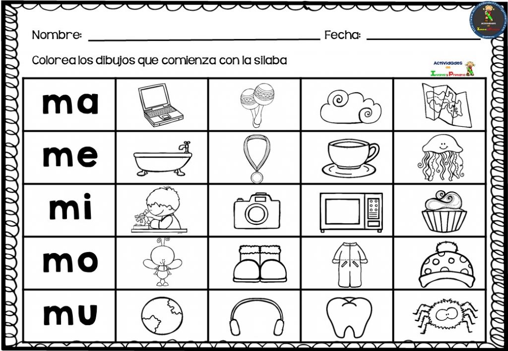 Trabajamos las sílabas ma me mi mo mu (2)