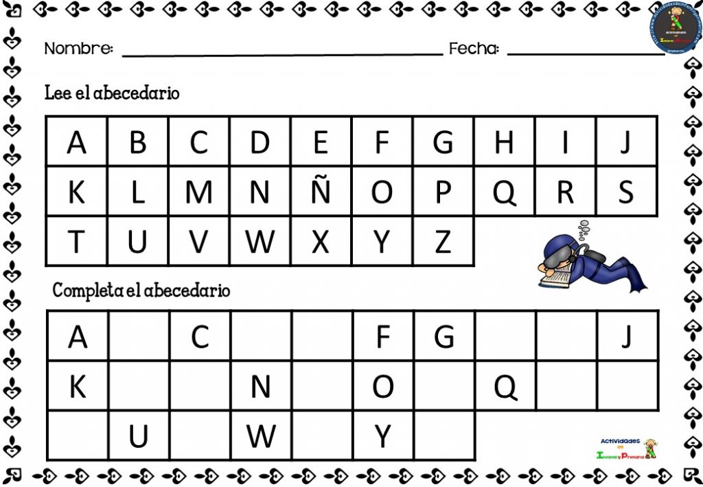 Actividades Para Aprender El Abecedario 1 Actividades De Infantil Y