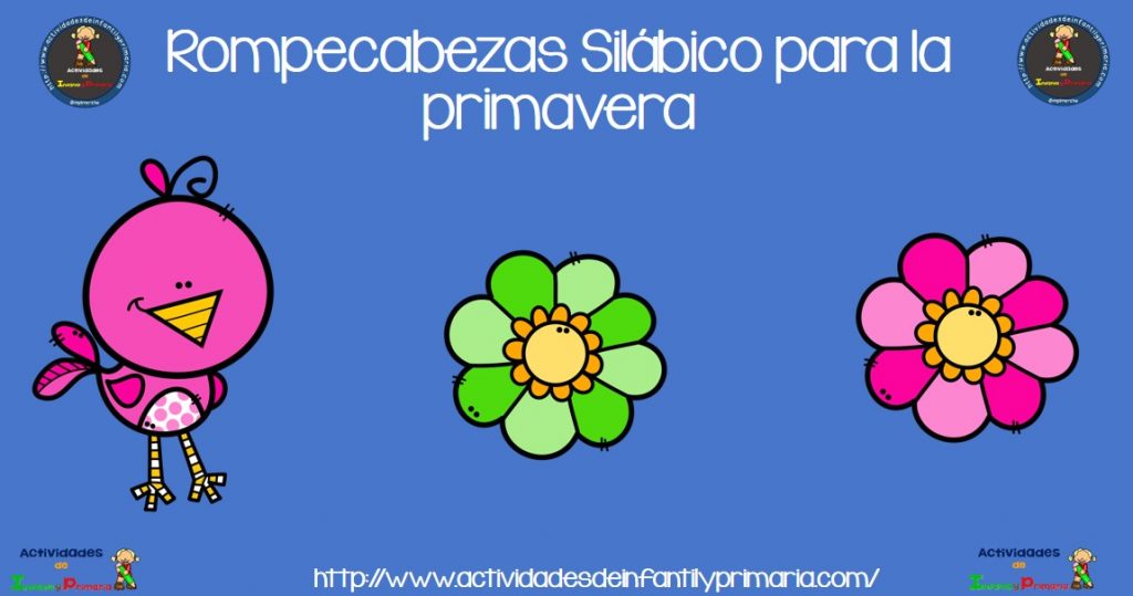 Divertido rompecabezas silábico para la primavera - Actividades de ...