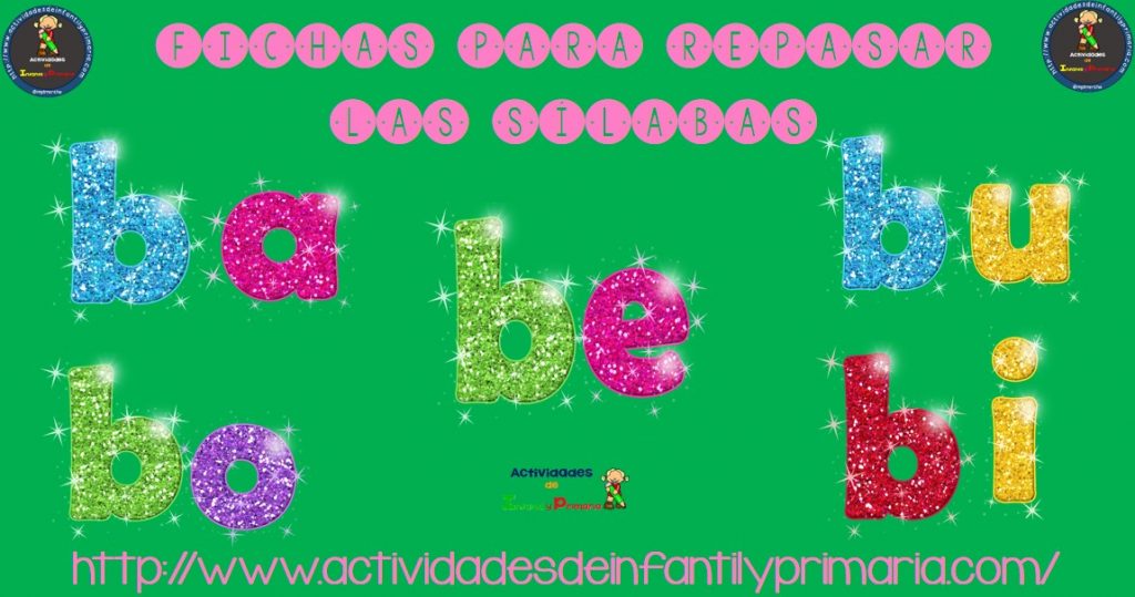 Fichas para repasar las sílabas ba, be, bi, bo bu - Actividades de ...