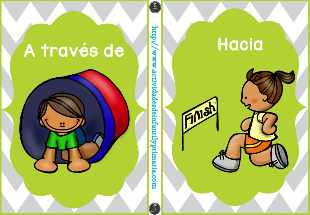 Tarjetas para conocer las preposiciones (6)