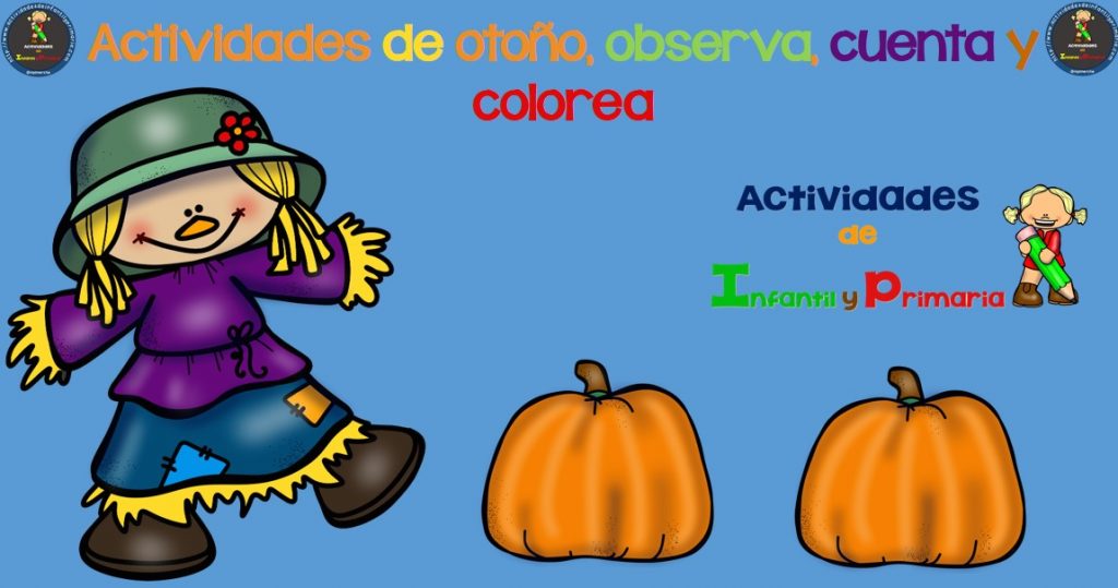 Actividades de otoño, observa, cuenta y colorea - Actividades de ...