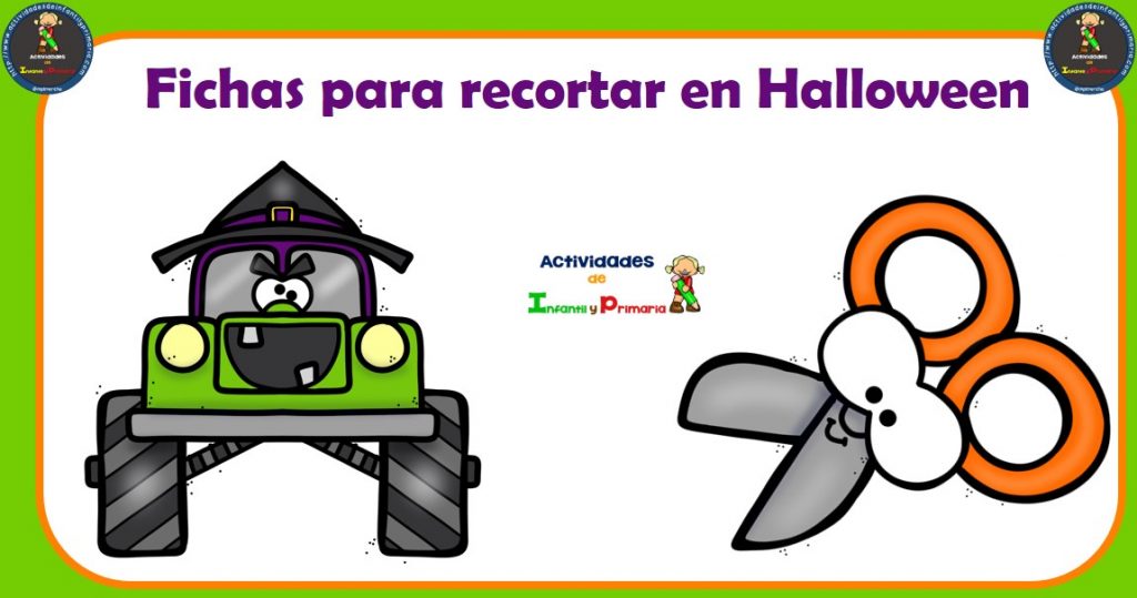Fichas infantil para recortar en Halloween - Actividades de infantil y ...