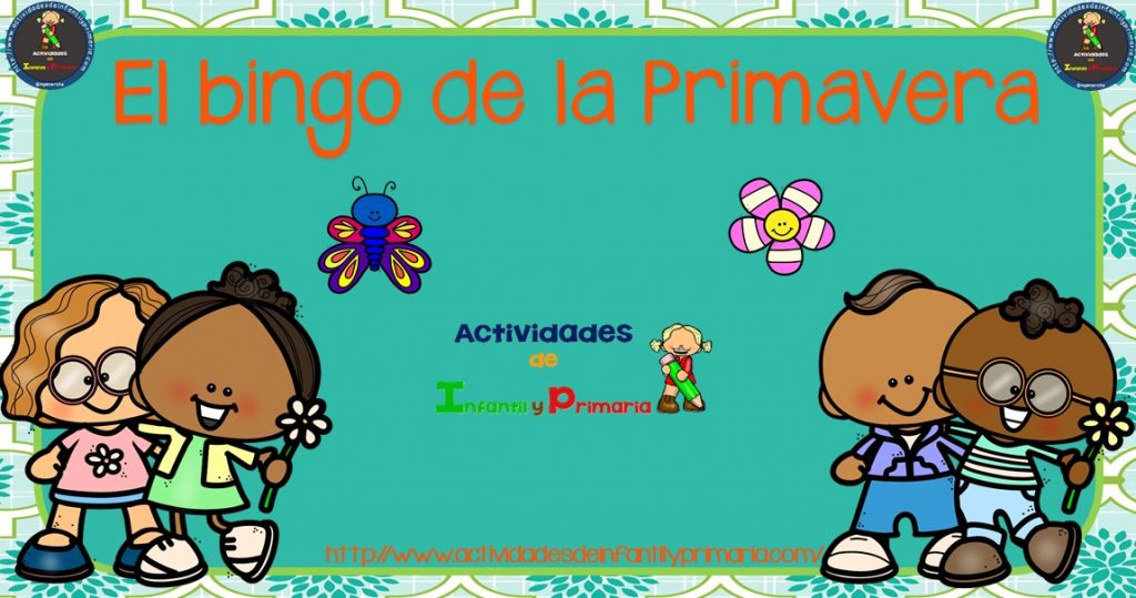 Divertido Bingo motivos Primavera - Actividades de infantil y primaria
