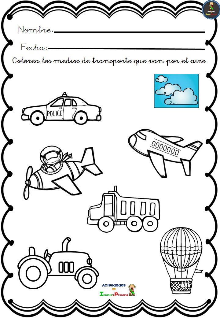 Actividades Medios de transporte para infantil (1)