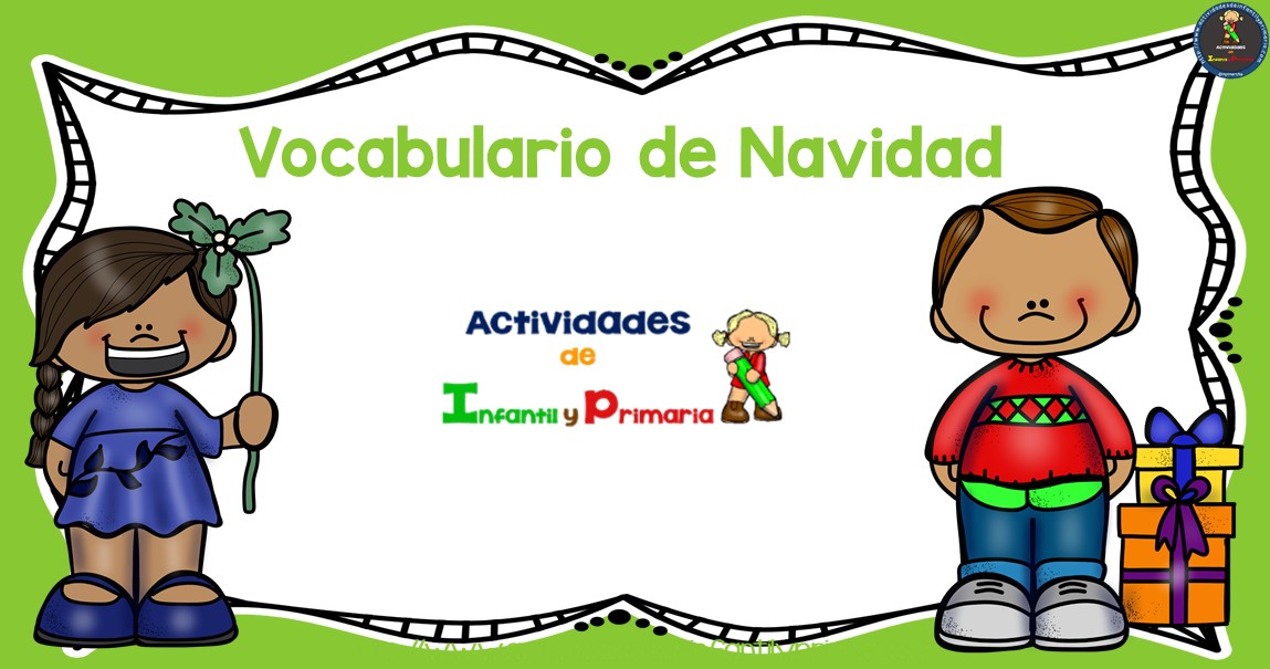 Tarjetas vocabulario de Navidad - Actividades de infantil y primaria