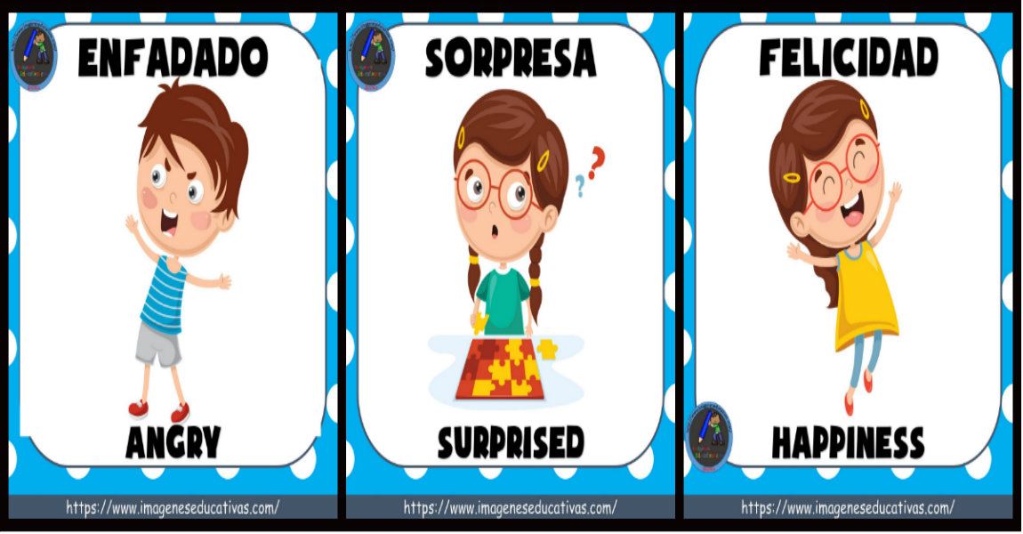 Las Emociones En Ingls Infantil 4 Aos Revista Escolar Pin De Yelitza