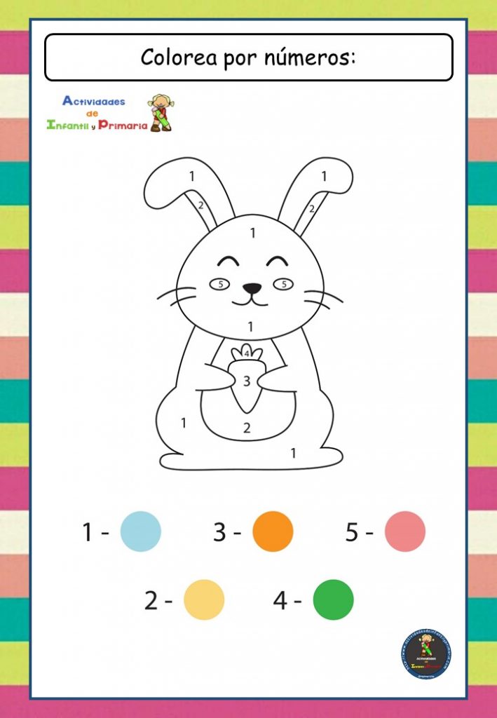 Coloreamos siguiendo código numérico -Orientacion Andujar