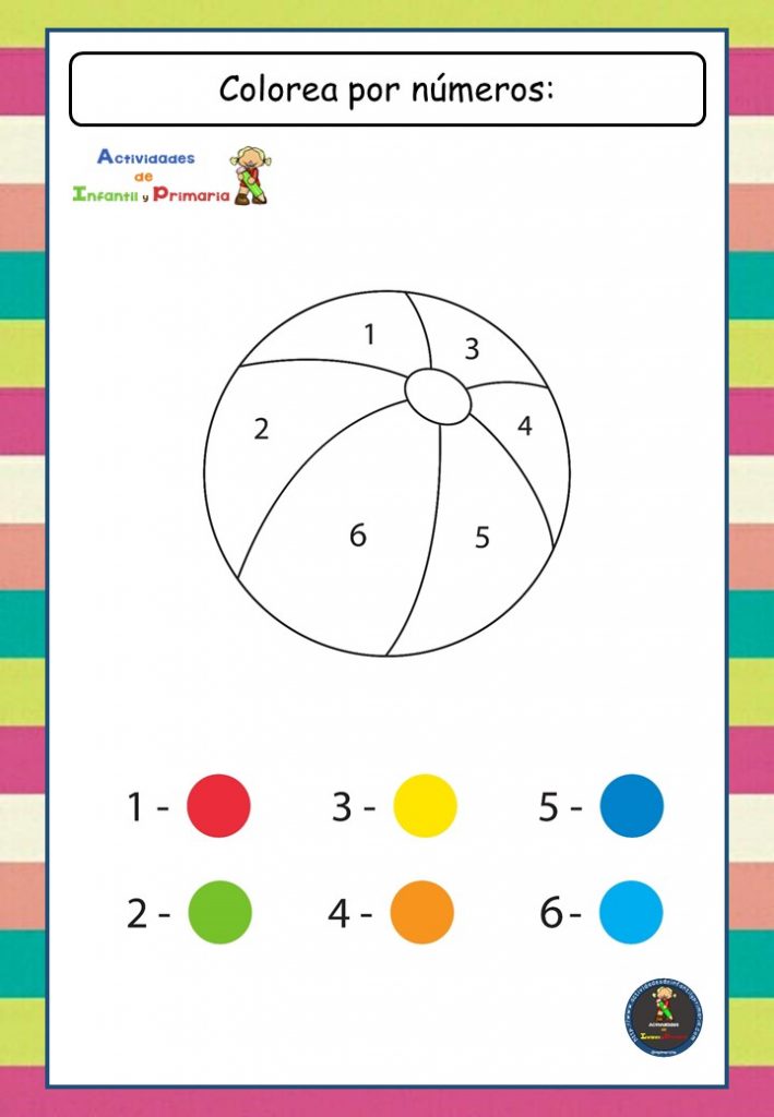 Coloreamos siguiendo código numérico -Orientacion Andujar
