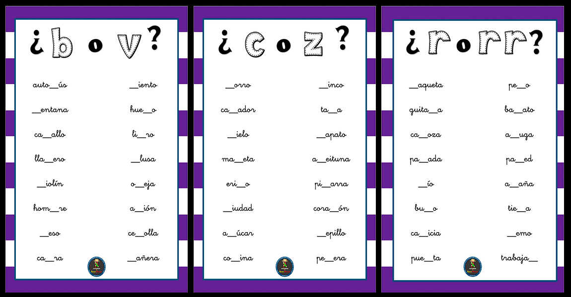 Plantilla De Hoja De Trabajo De Ortografa Para Nios Vector Gratis