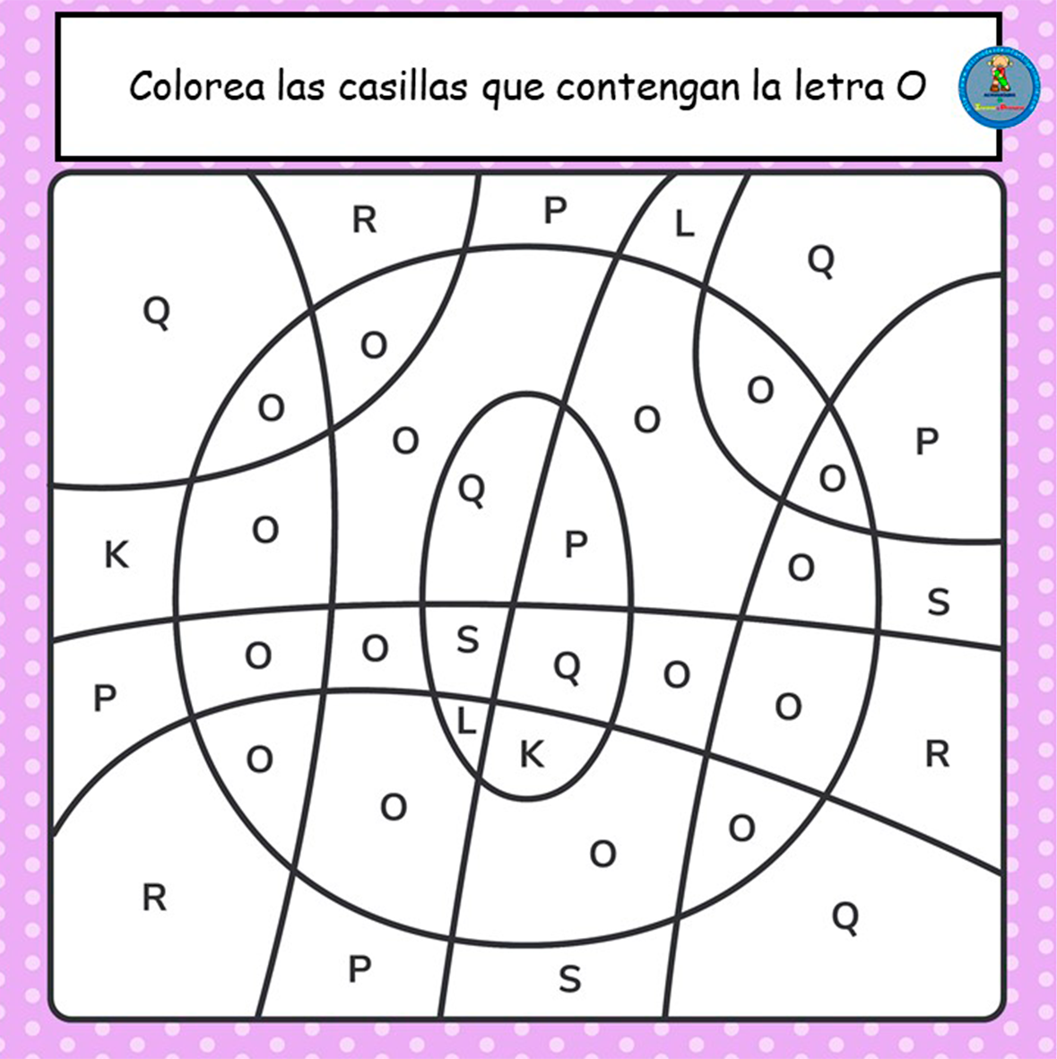 Colorear Vocal O 