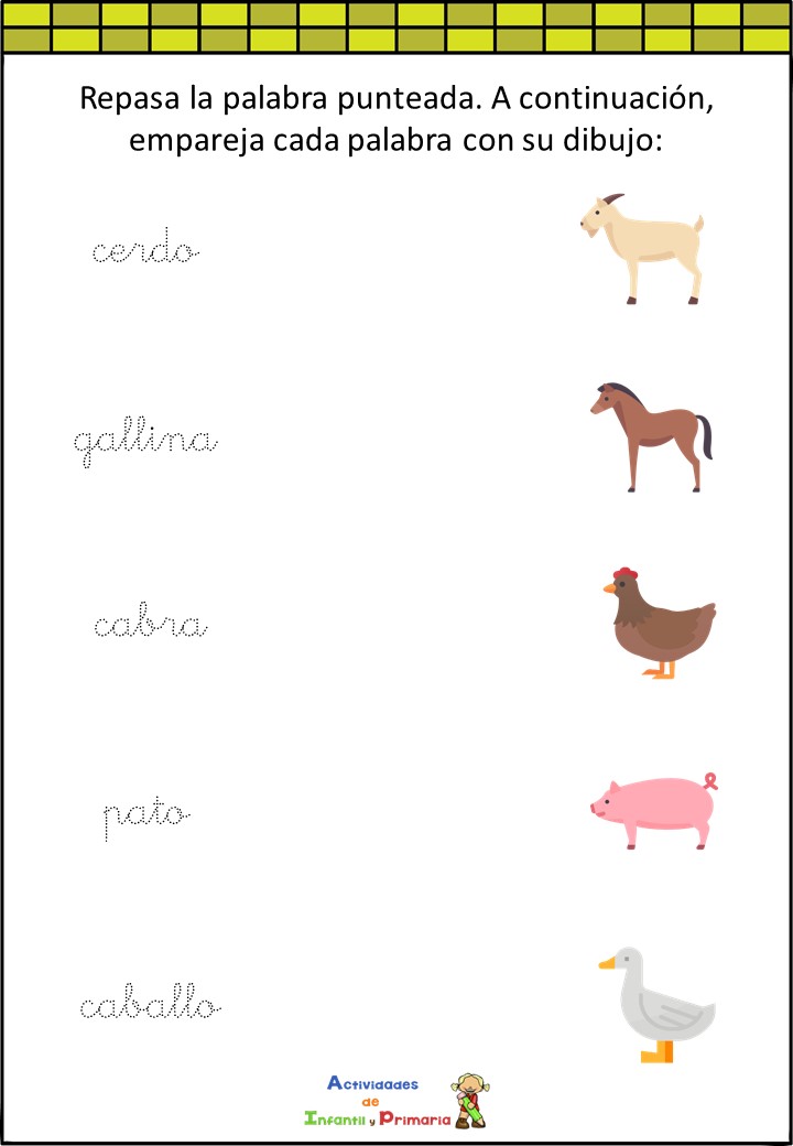 lectoescritura animales granja (1)