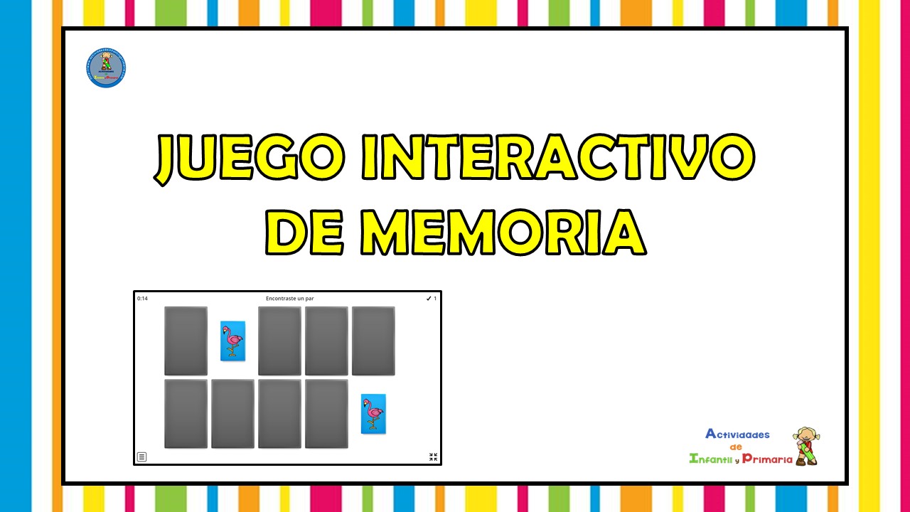 Juego interactivo de memoria diferentes niveles: Encuentra las parejas ...