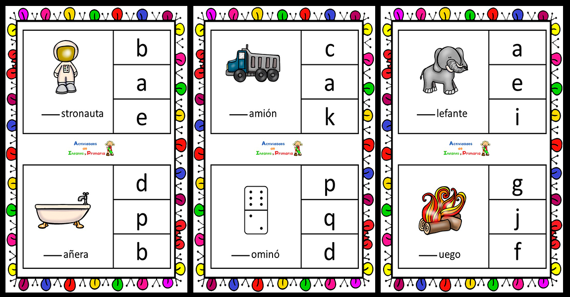 Actividad de lectoescritura para repasar el abecedario - Actividades de ...