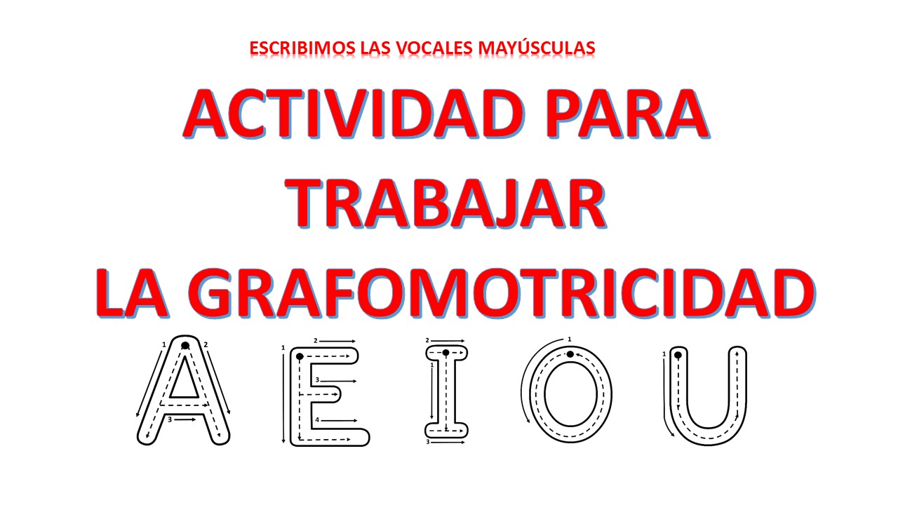 Láminas moctricidad vocales - Actividades de infantil y primaria