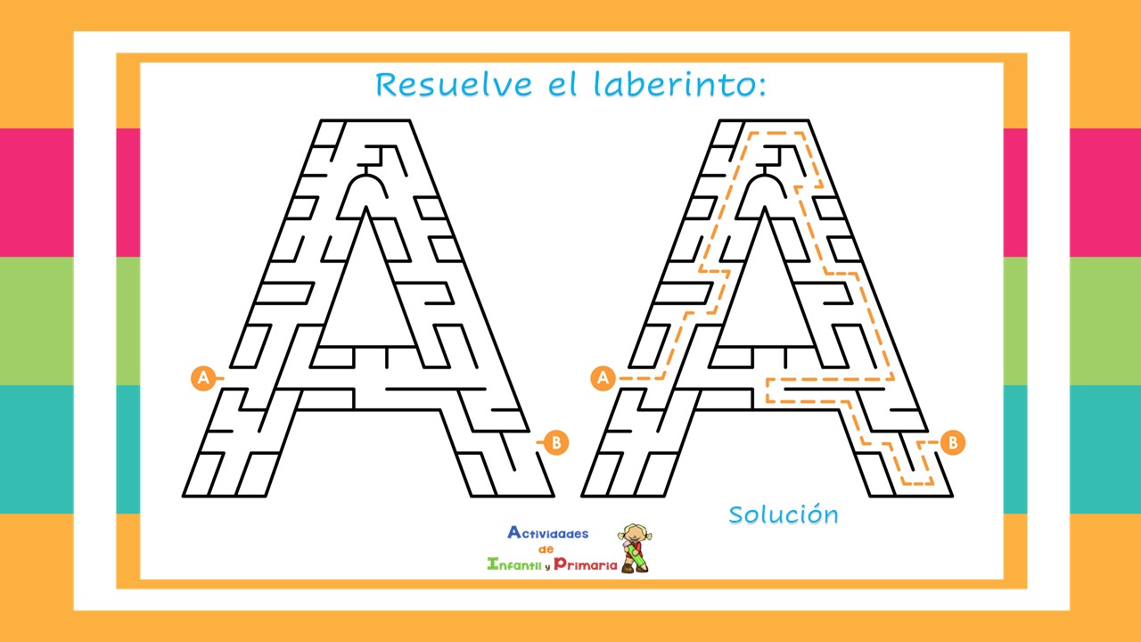 El laberinto del abecedario - Actividades de infantil y primaria