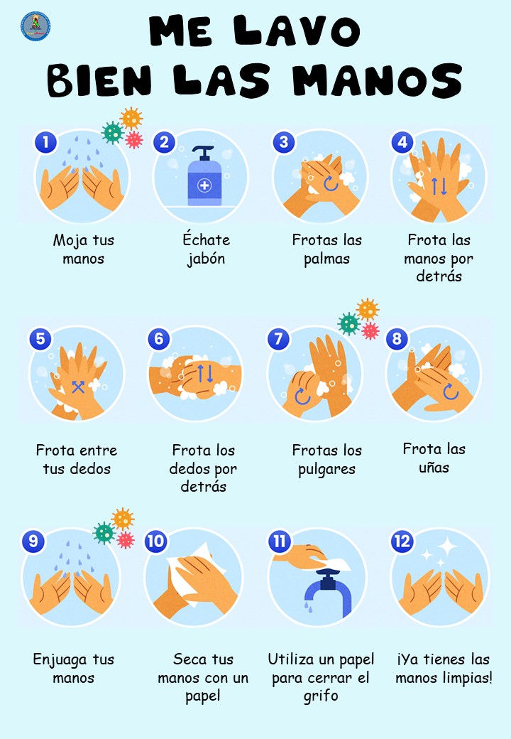 cartel lavar las manos