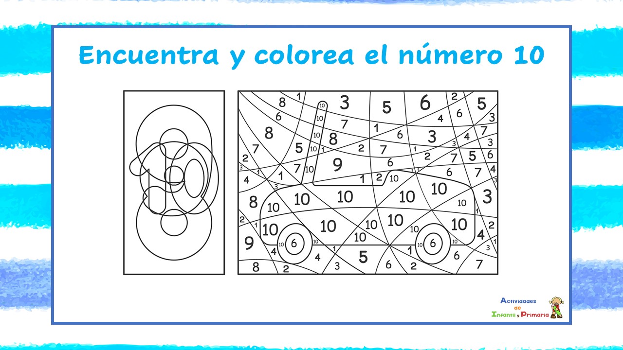 colorea numero (10)