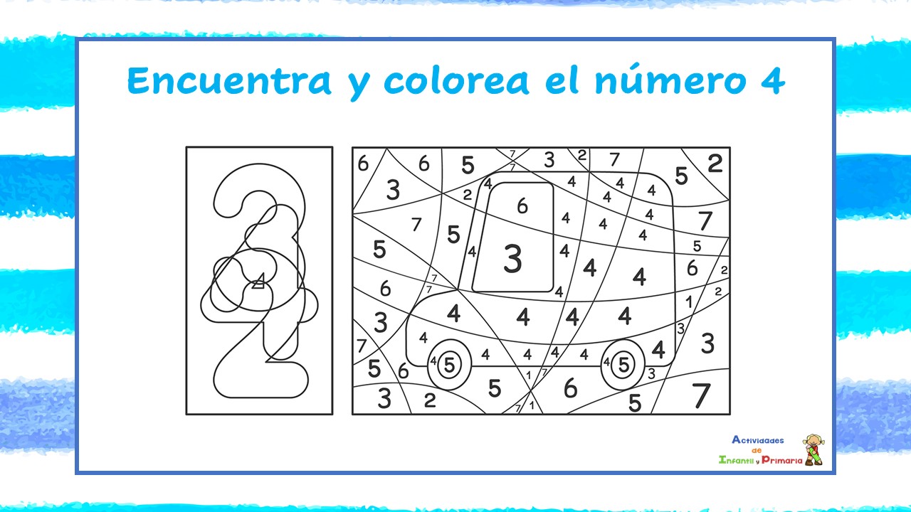 colorea numero (4)