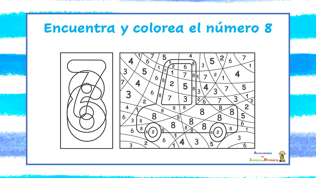colorea numero (8)