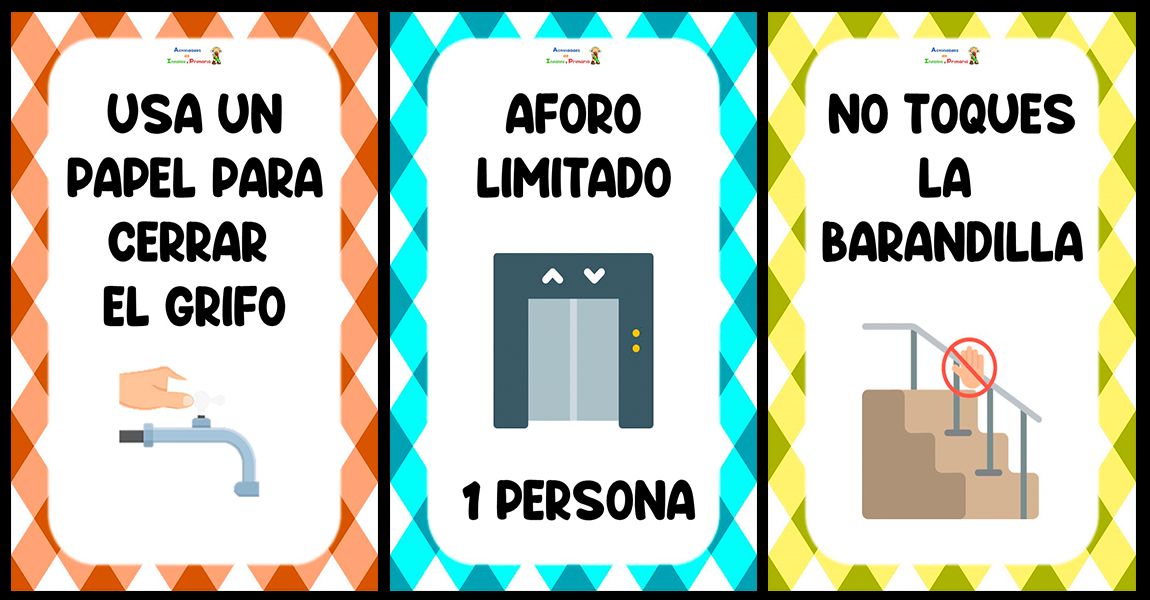 Carteles para decorar tu colegio con las normas preventivas ...