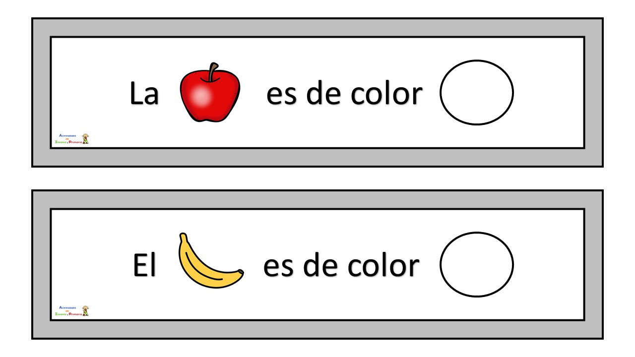 Tarjetitas manipulativas para aprender los colores - Actividades de ...