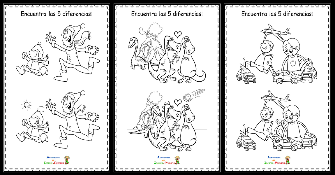 Nueva colección de fichas para encontrar diferencias + soluciones ...