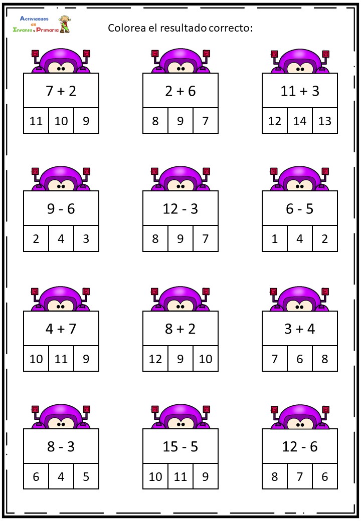 Juegos Matematicos Calculo Mental Fichas Calculo Mental Sumas Y Images ...