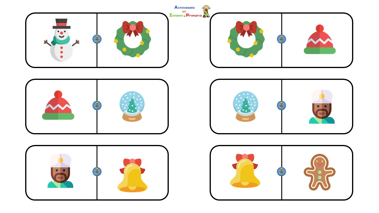 Dominó de Navidad - Actividades de infantil y primaria