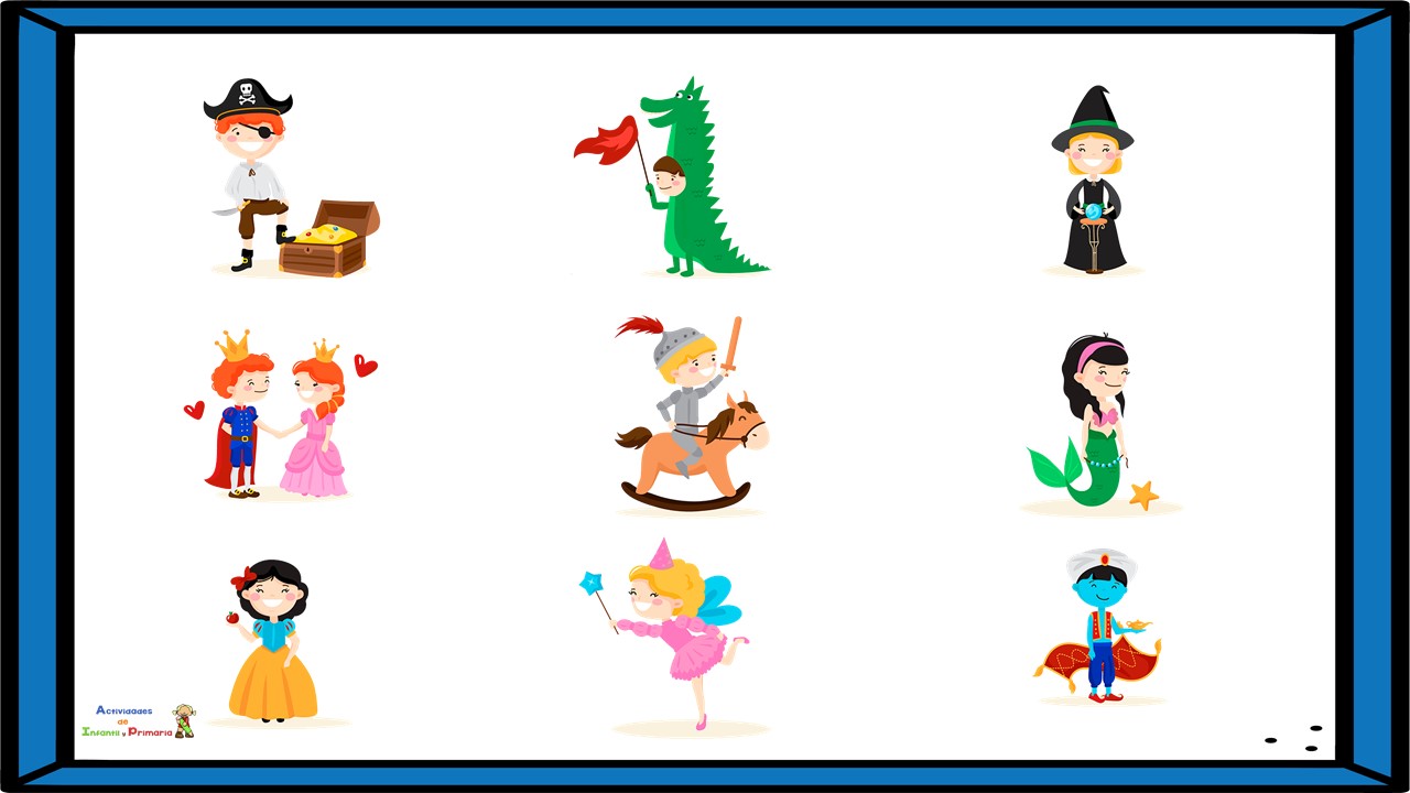 Juego de asociación visual con personajes de cuento - Actividades de ...