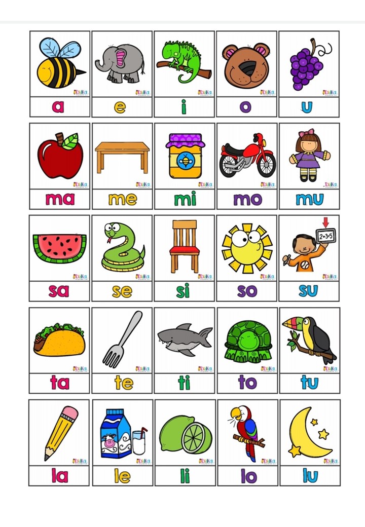 Silabario En Espanol Para Imprimir Ba 250 De Ideias 739