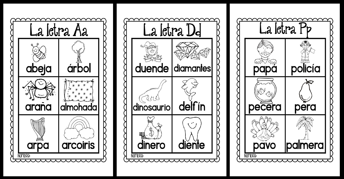 Cuadernillo: Las palabras del abecedario - Actividades de infantil y ...