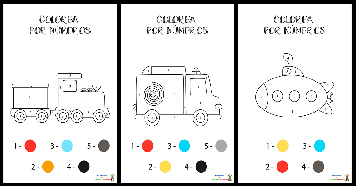 Medios De Transporte Para Colorear