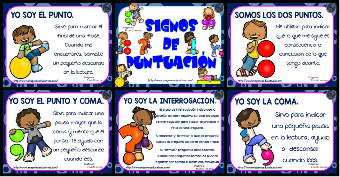 Carteles didácticos: Los signos de puntuación - Actividades de infantil ...